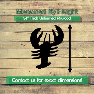 Crawfish Crayfish Unfinished Wood Cutout Shape Laser Cut DIY - Etsy