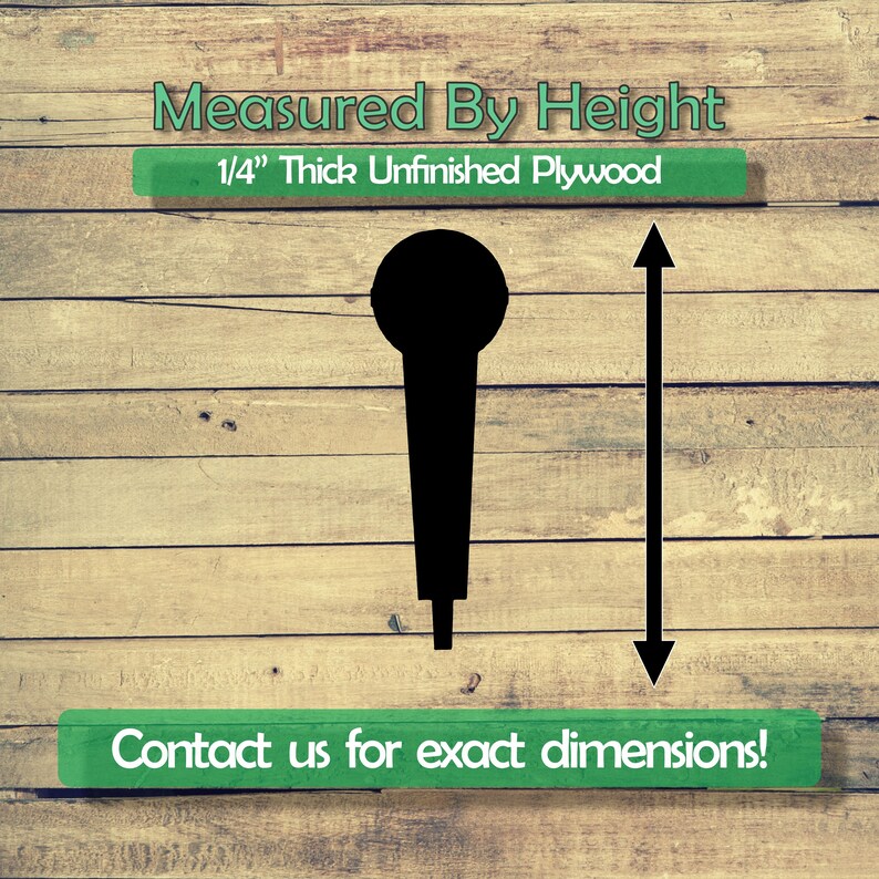 Microphone Unfinished Wood Cutout Shape Laser Cut DIY Craft - Etsy Canada