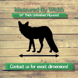 Coyote Unfinished Wood Cutout Shape Laser Cut DIY Craft Bulk Wholesale ...