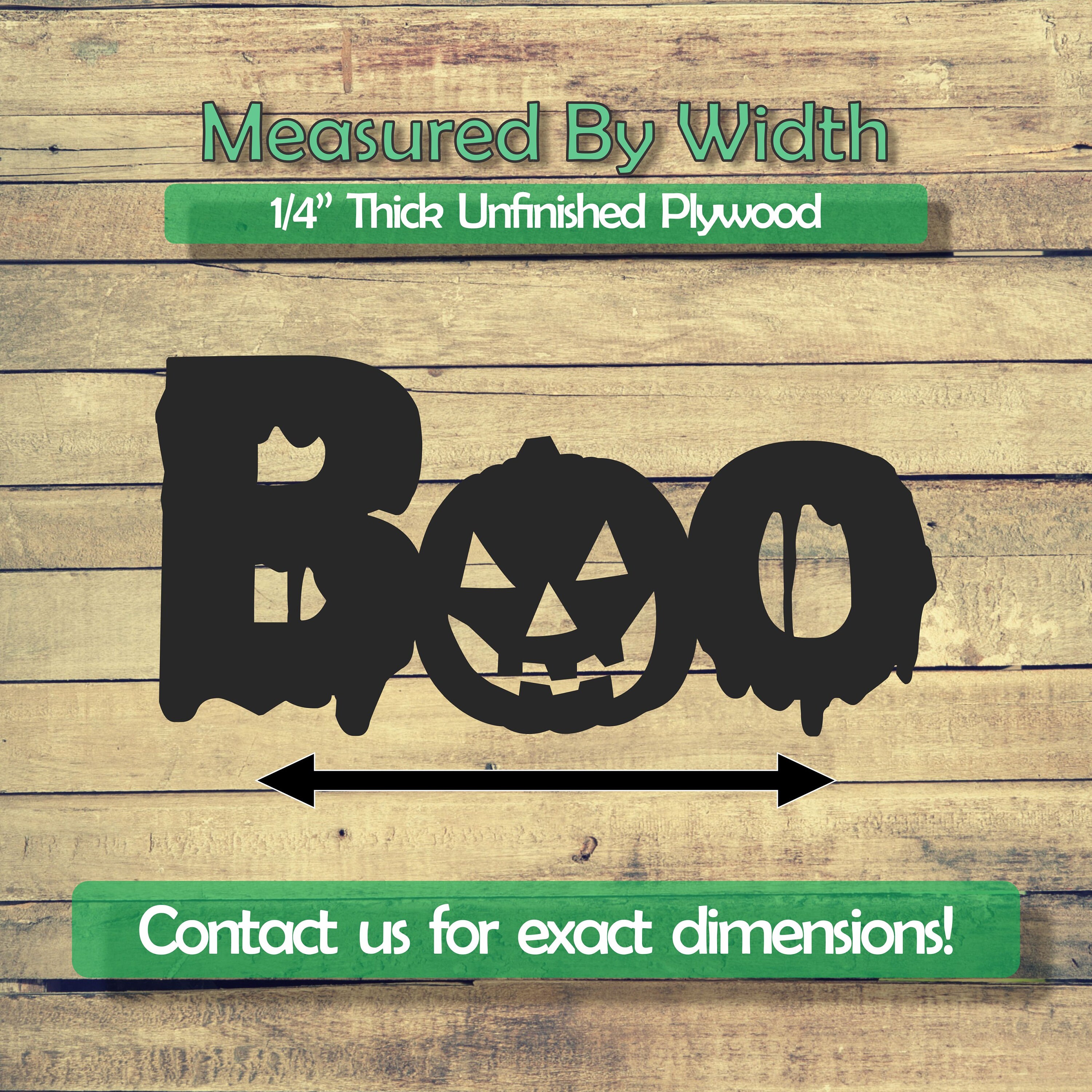 Boo Word Unfinished Wood Cutout Shape Laser Cut DIY Craft | Etsy