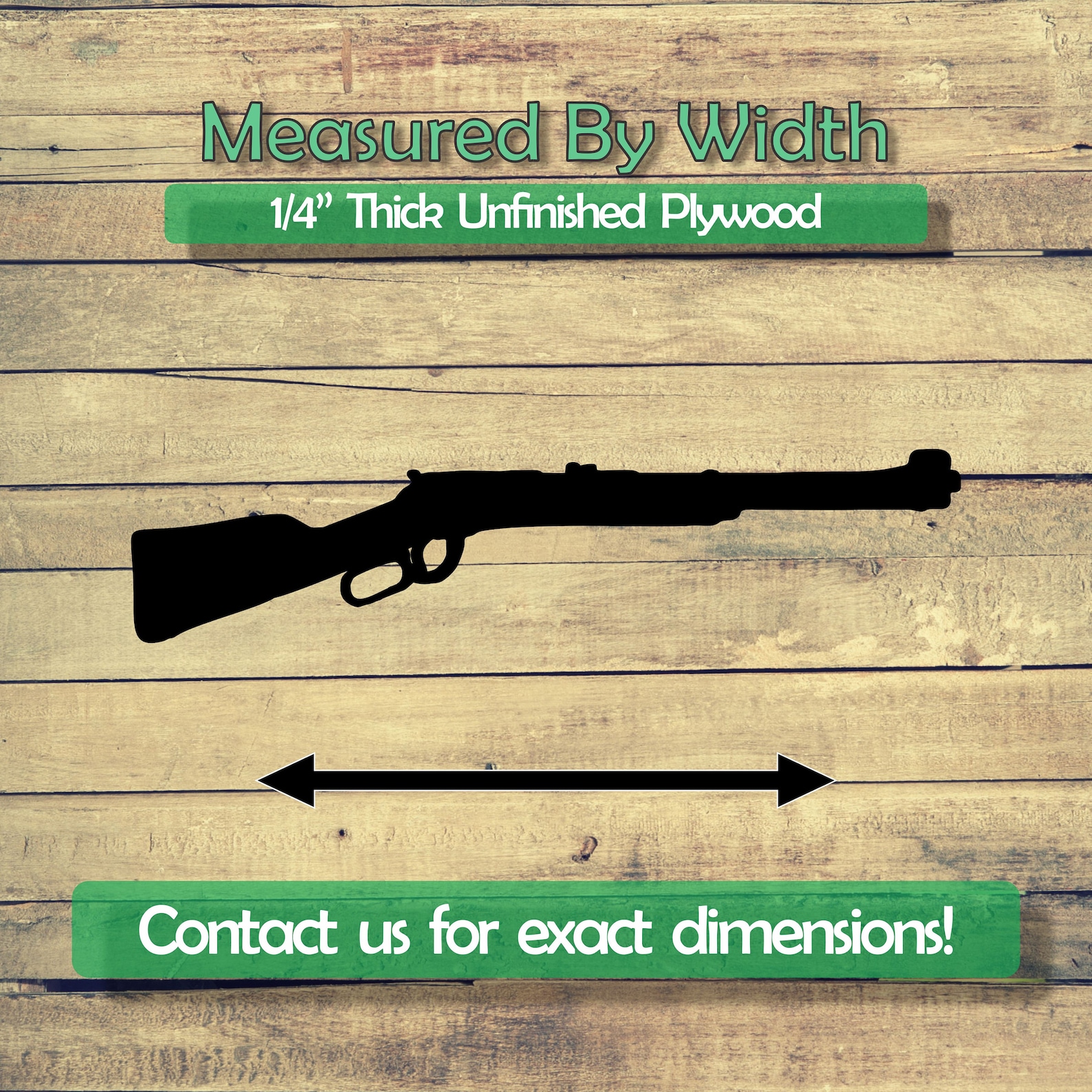 Lever Action Rifle Unfinished Wood Cutout Shape Laser Cut - Etsy