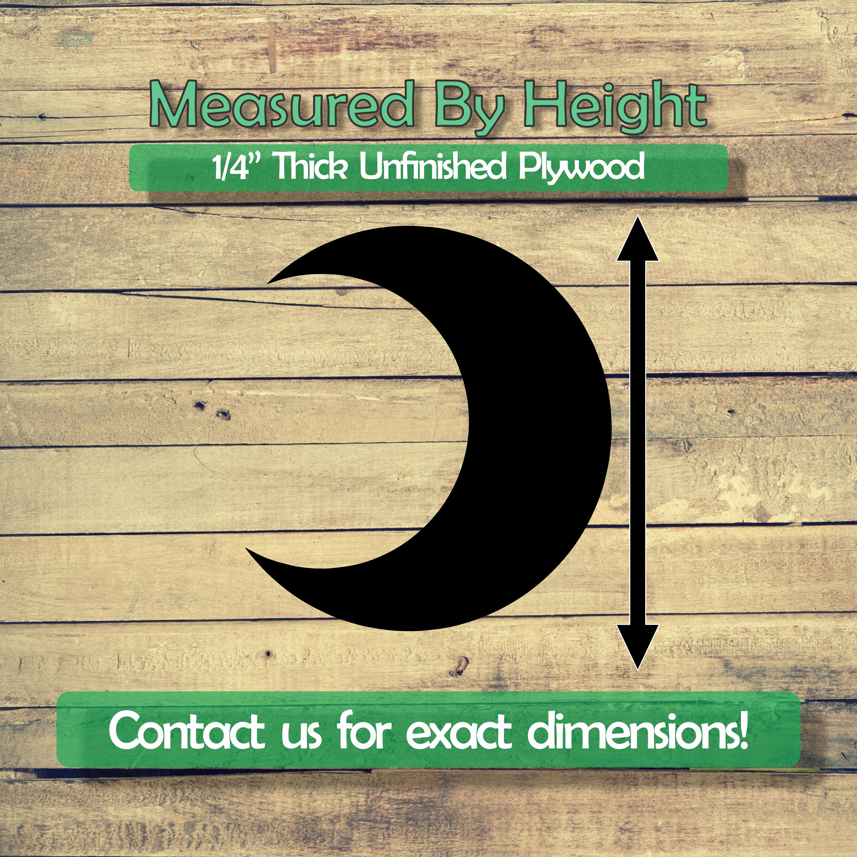 Moon Unfinished Wood Cutout Shape Laser Cut DIY Craft Bulk - Etsy