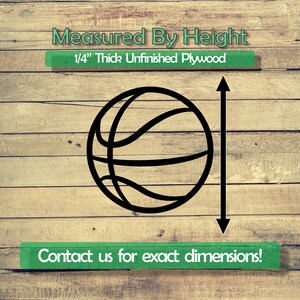 Basketball Unfinished Wood Cutout Shape - Laser Cut DIY Craft Bulk ...