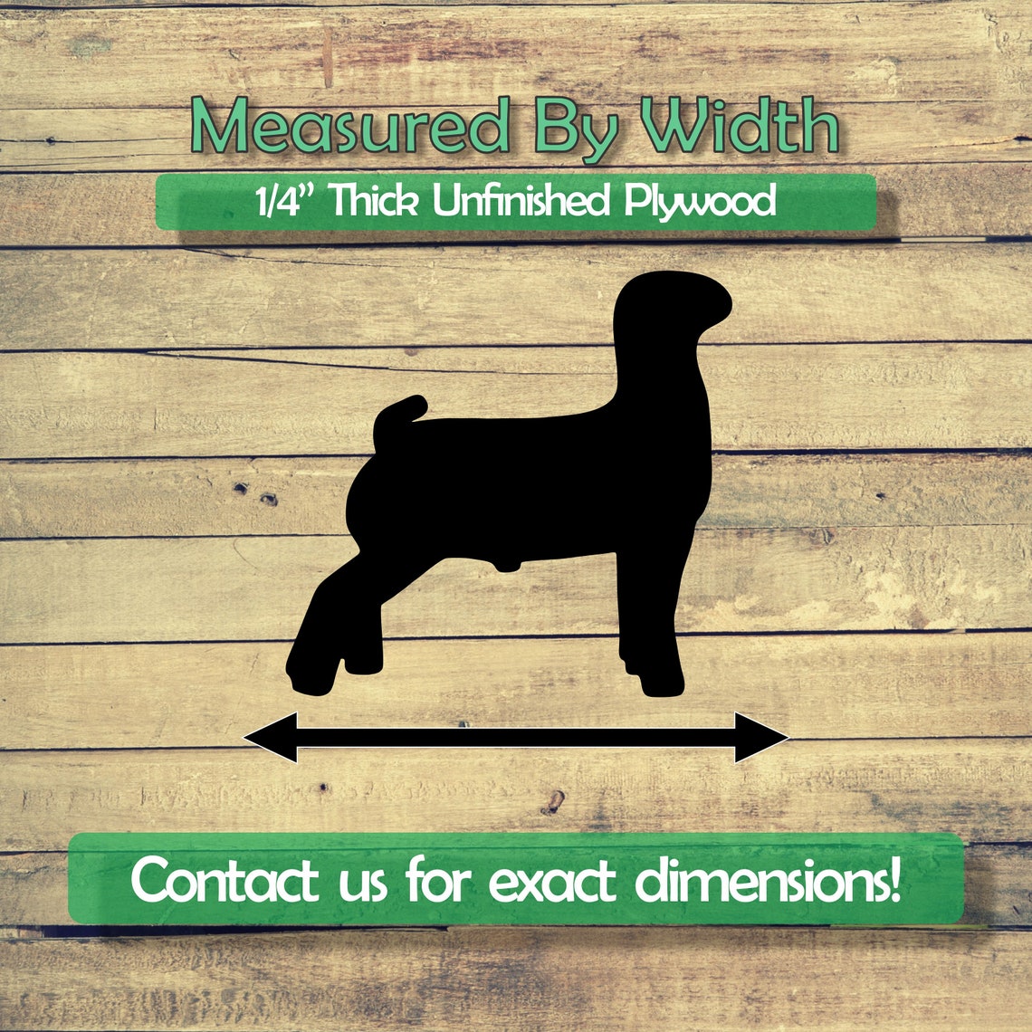 Show Goat Bracing Unfinished Wood Cutout Shape Laser Cut DIY - Etsy