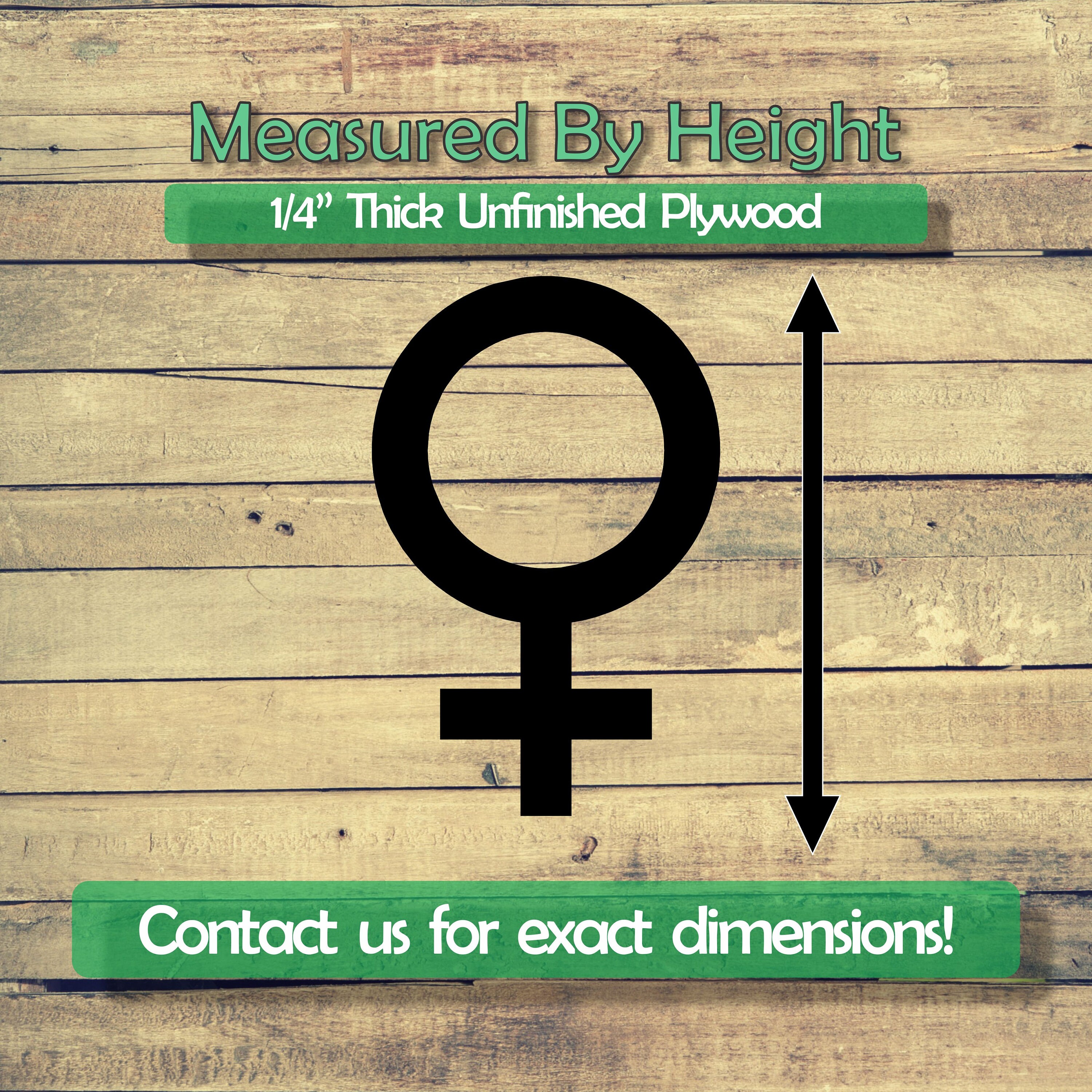 Female Symbol Unfinished Wood Cutout Shape Laser Cut DIY - Etsy