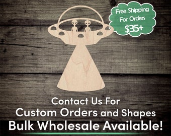 2 34 Alien Wooden Cutout Shape, Silhouette, Gift Tags Ornaments ...