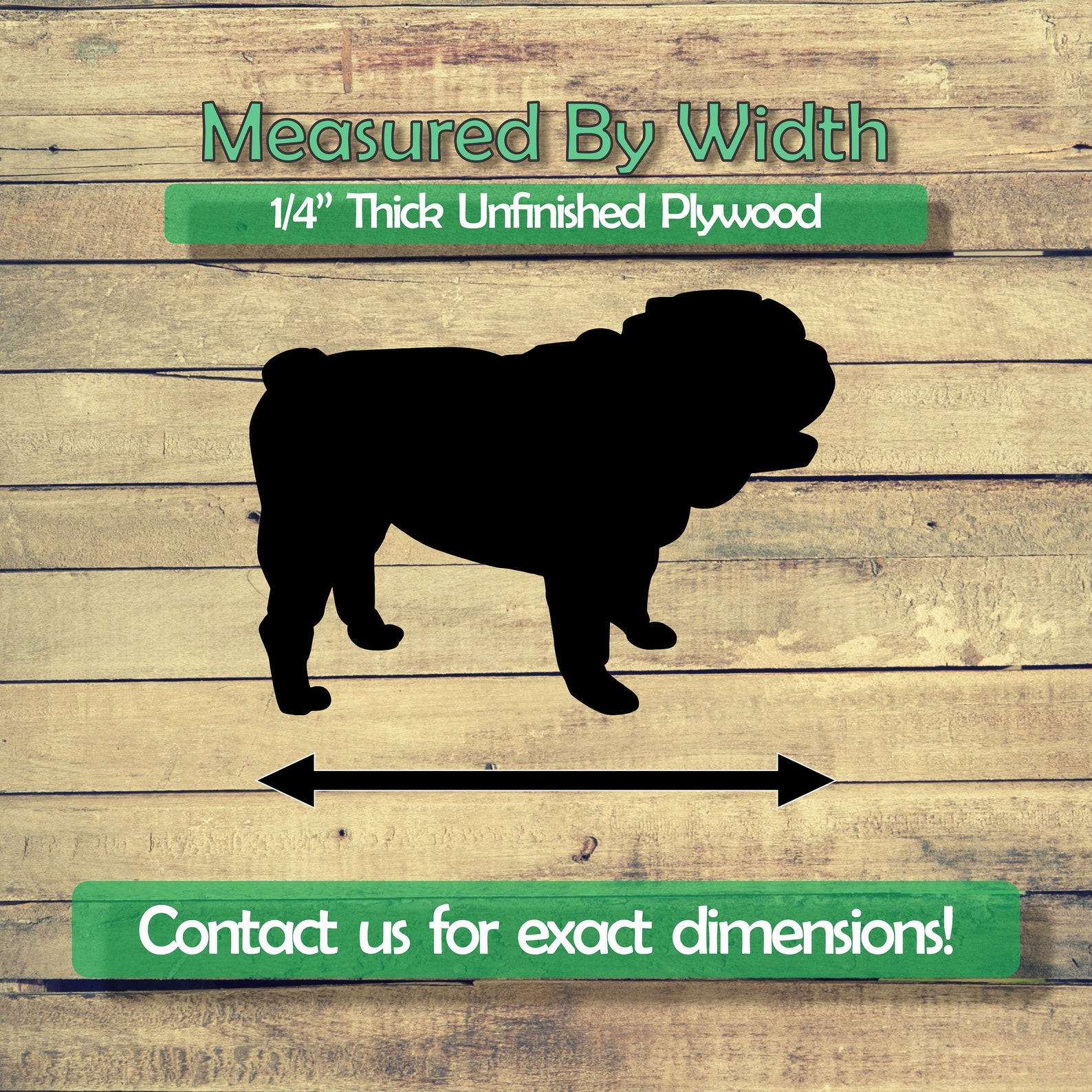English Bulldog Unfinished Wood Cutout Shape Laser Cut DIY - Etsy