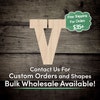 Letter S Unfinished Wood Cutout Shape - Laser Cut DIY Craft Bulk ...
