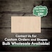 Rectangle Unfinished Wood Cutout Shape - Laser Cut DIY Craft Bulk ...