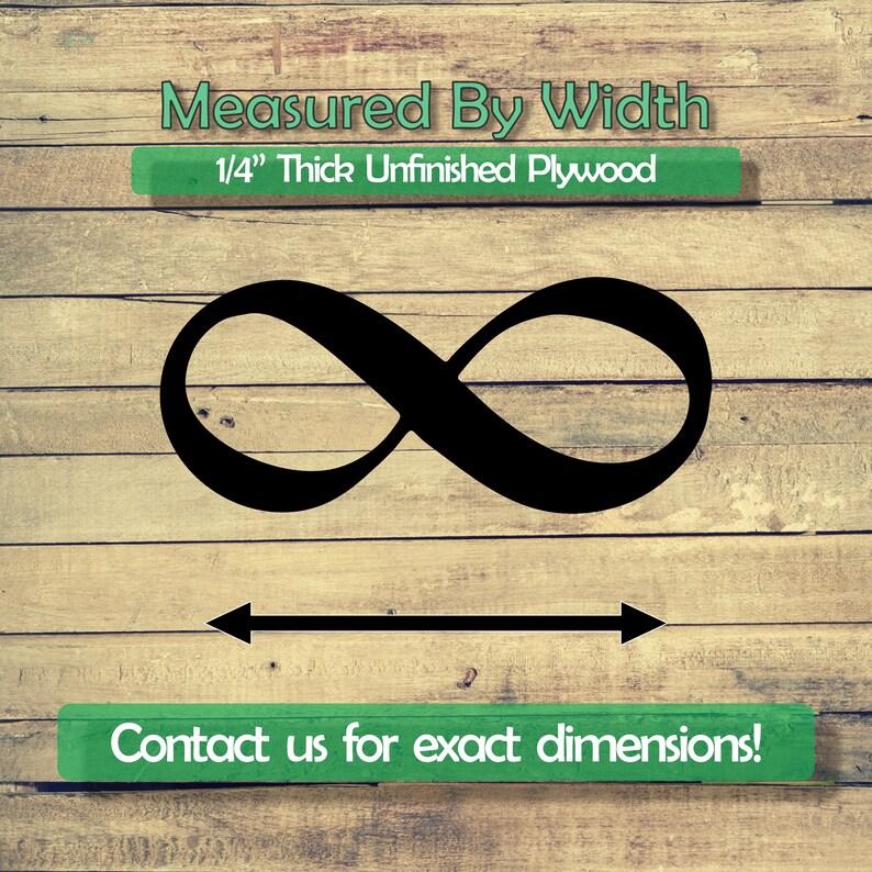 Infinity Symbol Unfinished Wood Cutout Shape Laser Cut DIY - Etsy