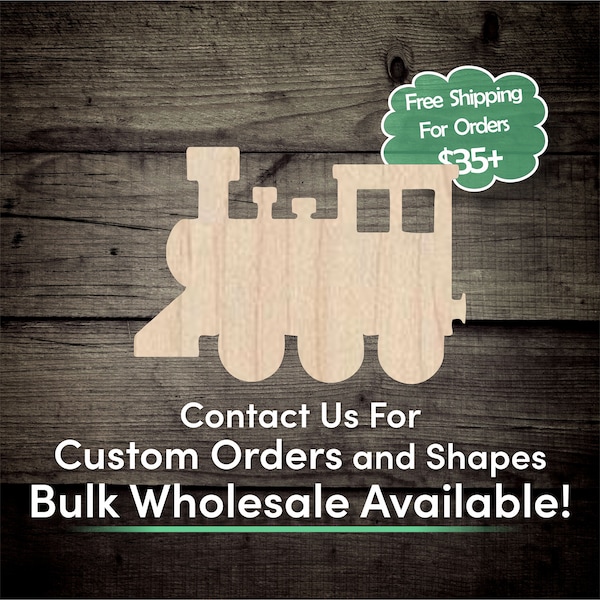 Laser Cut and Engraved Train - Etsy