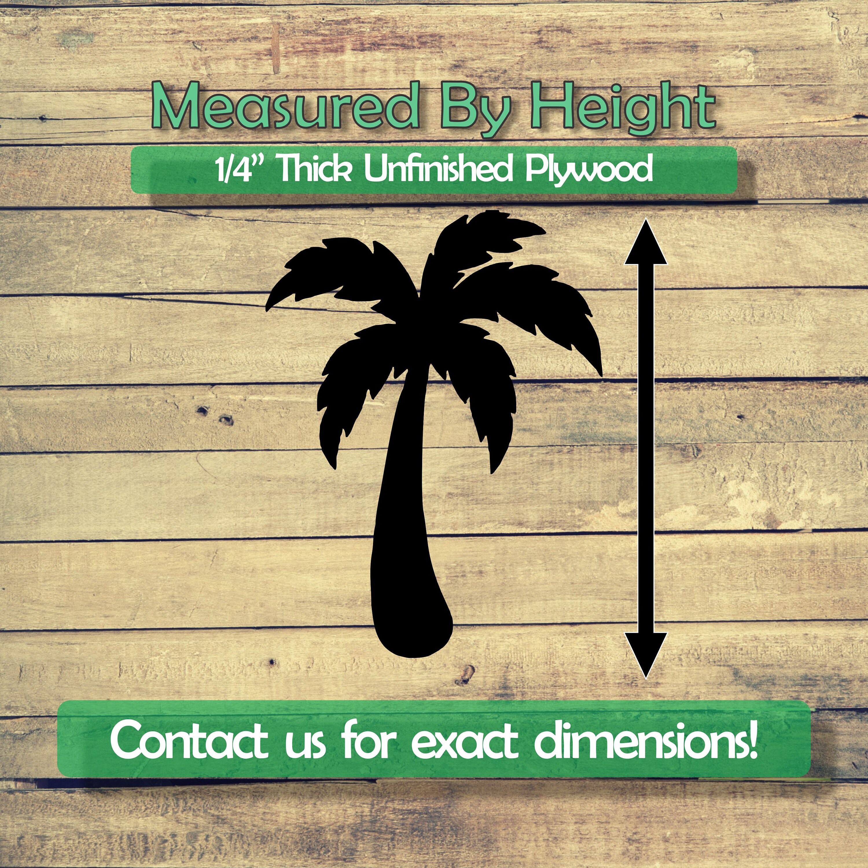 Palm Tree Unfinished Wood Cutout Shape Laser Cut DIY Craft - Etsy