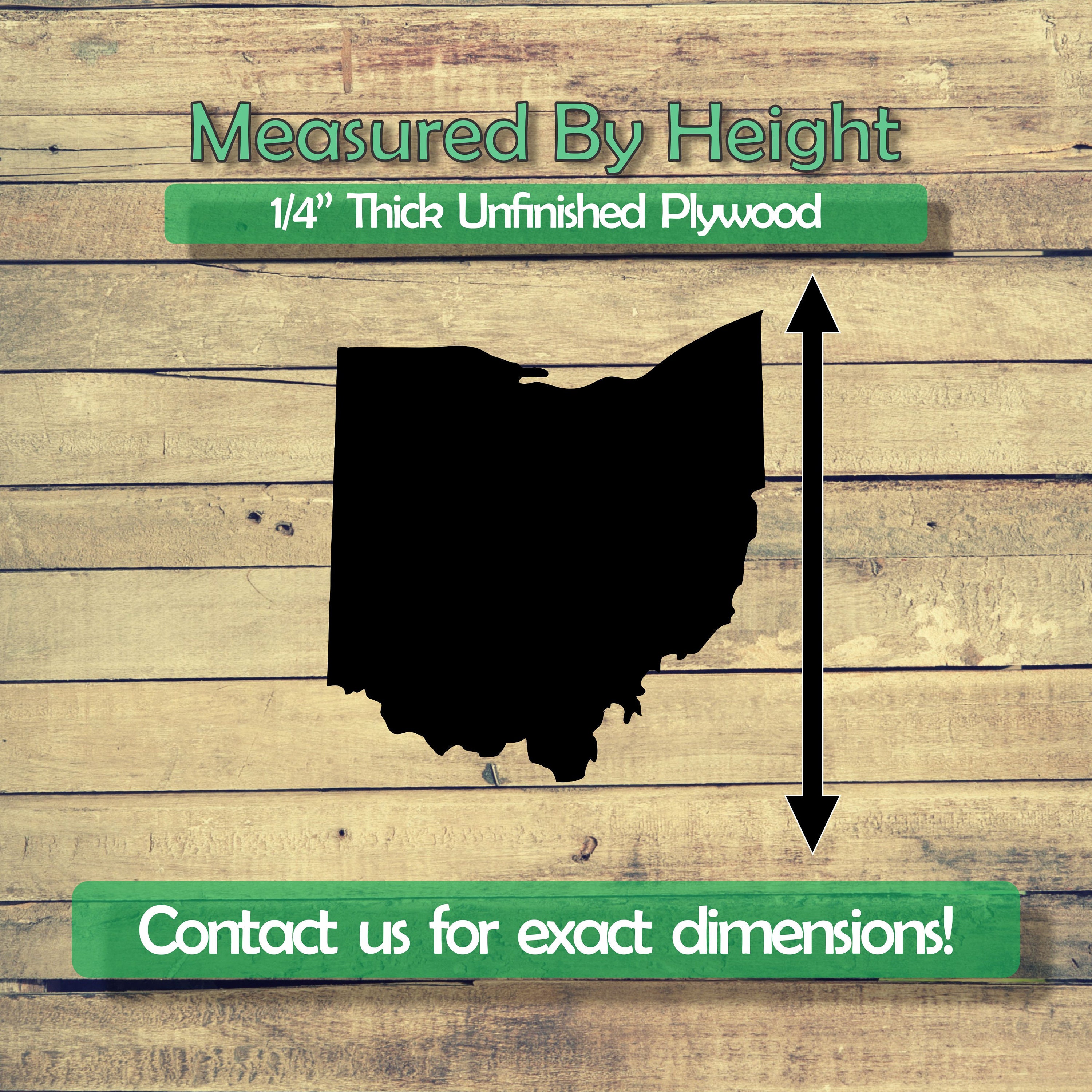 Ohio Unfinished Wood Cutout Shape Laser Cut DIY Craft Bulk - Etsy