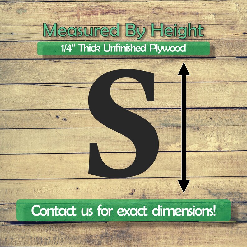 Letter S Unfinished Wood Cutout Shape Laser Cut DIY Craft - Etsy