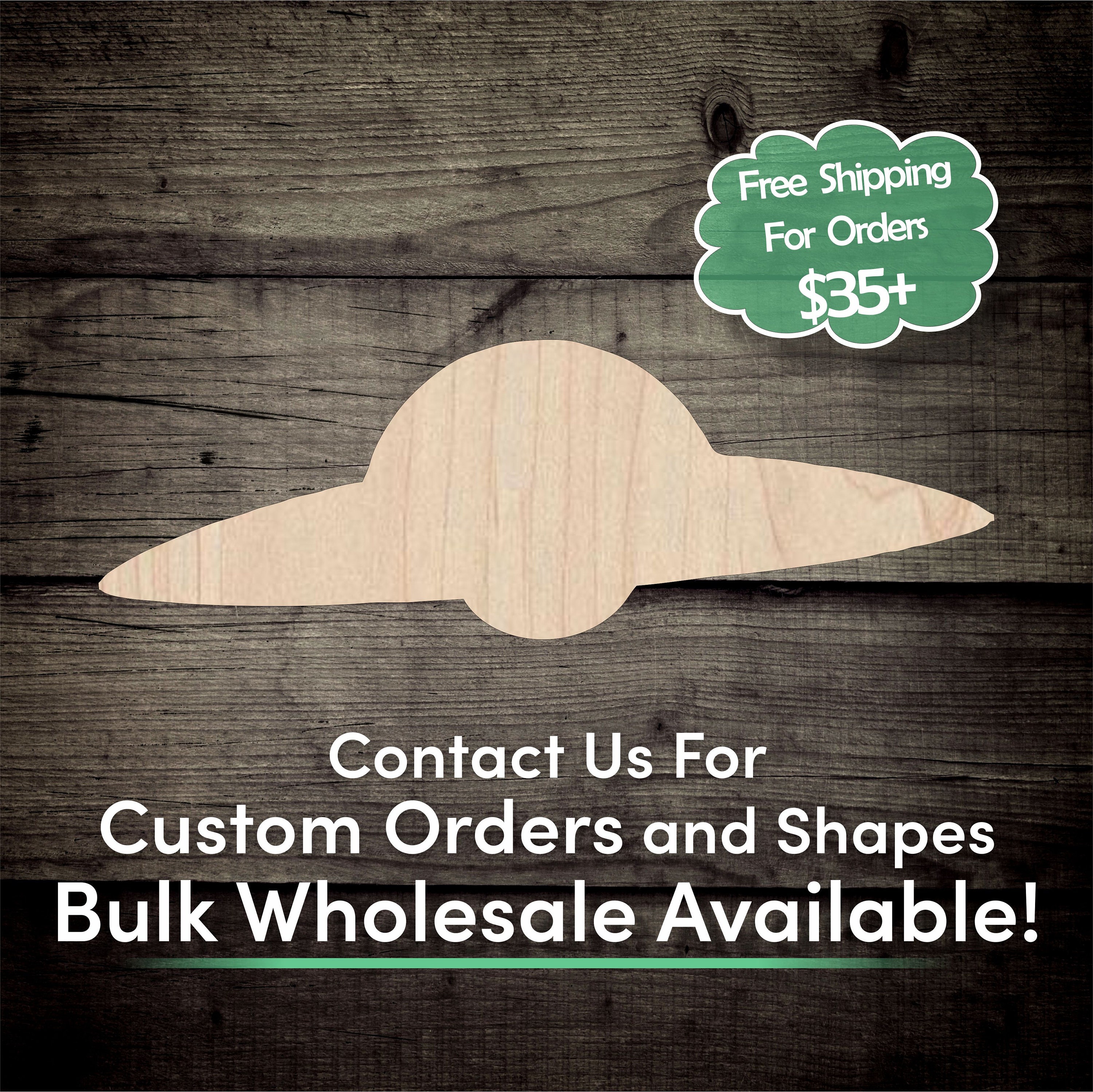 UFO Unfinished Wood Cutout Shape Laser Cut DIY Craft Bulk - Etsy