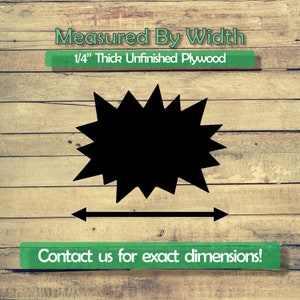 Pow Bubble Unfinished Wood Cutout Shape Laser Cut DIY Craft - Etsy