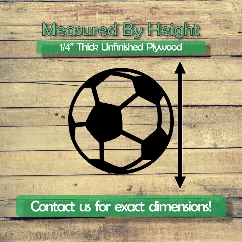Soccer Ball Unfinished Wood Cutout Shape Laser Cut DIY Craft | Etsy