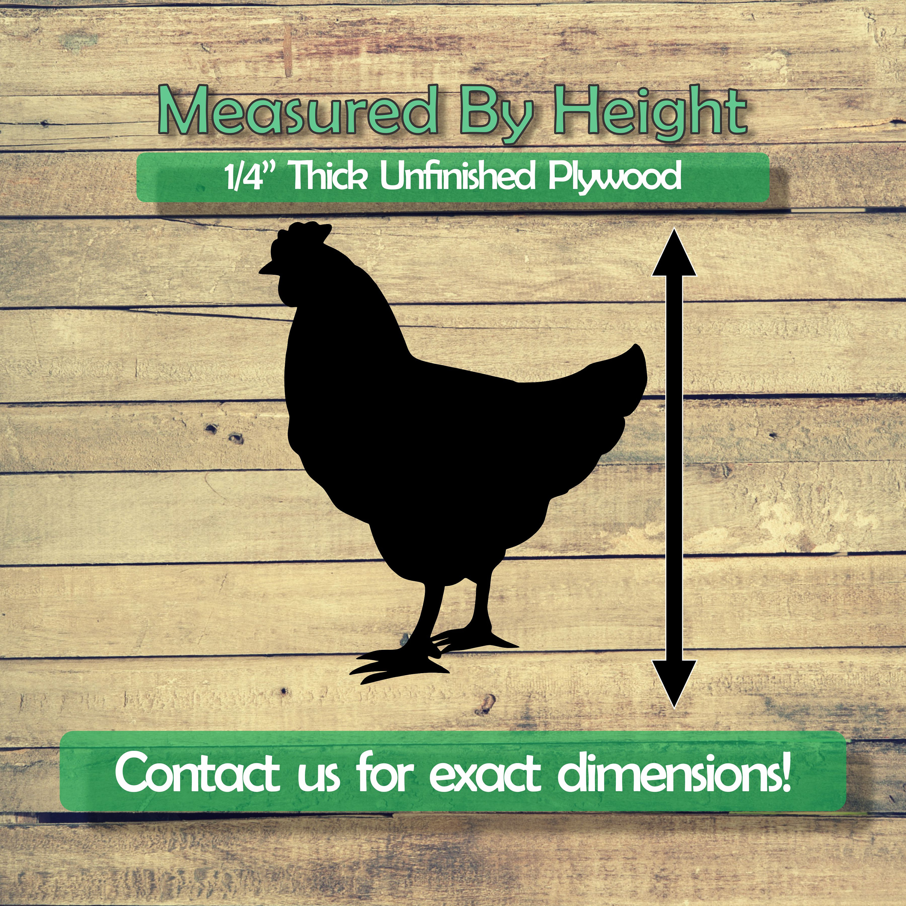Chicken Unfinished Wood Cutout Shape Laser Cut DIY Craft - Etsy