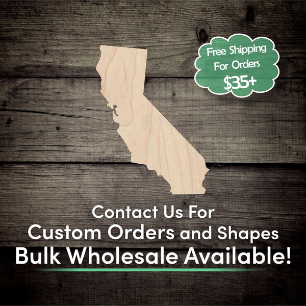 Wood California Cut Out - Etsy