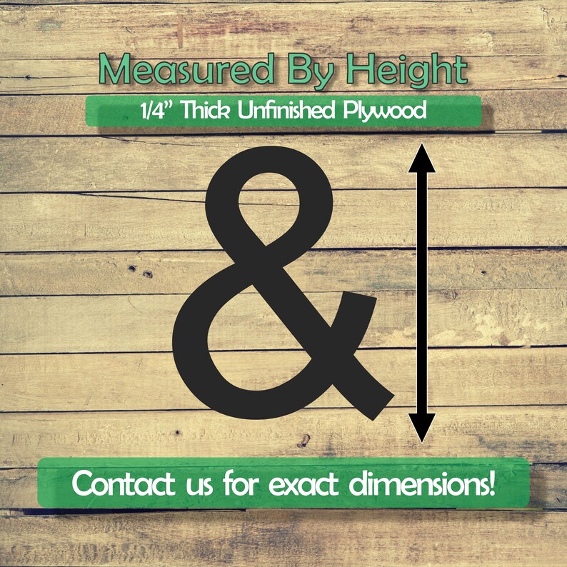 And Symbol Unfinished Wood Cutout Shape Laser Cut DIY Craft - Etsy