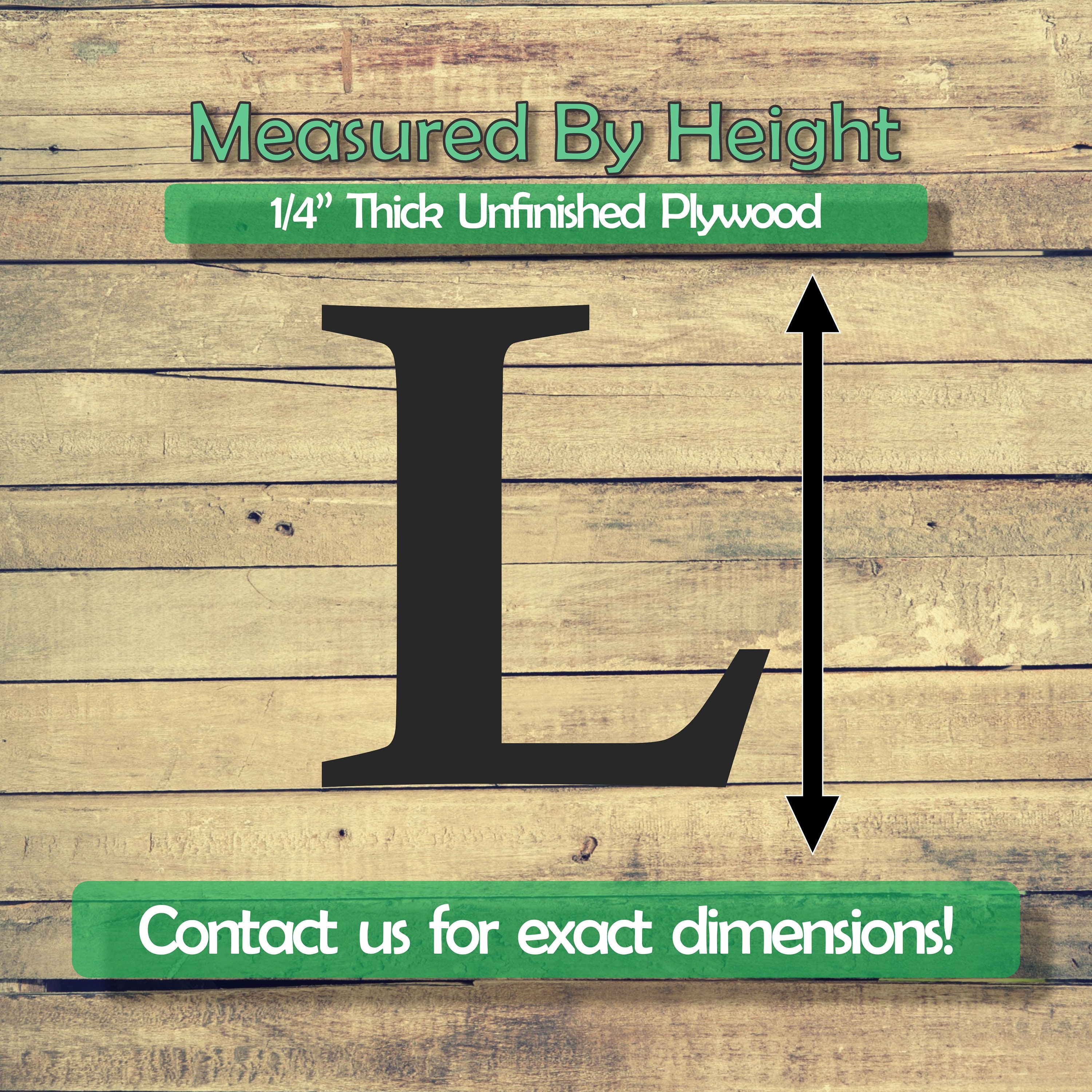 Letter L Unfinished Wood Cutout Shape Laser Cut DIY Craft | Etsy