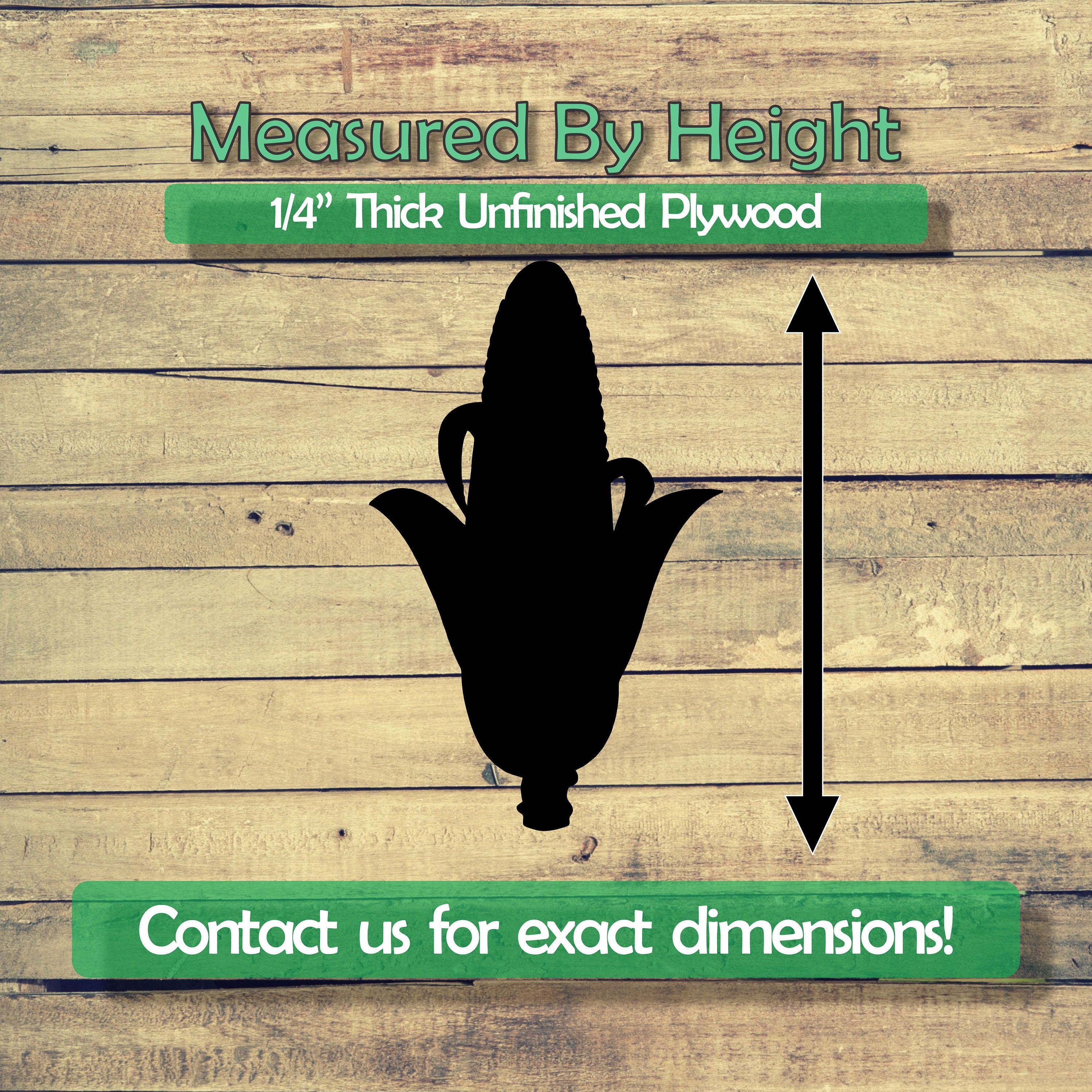Corn Unfinished Wood Cutout Shape - Laser Cut DIY Craft Bulk Wholesale ...