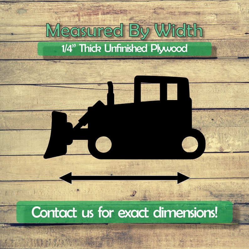 Bulldozer Unfinished Wood Cutout Shape- Laser Cut DIY Craft Bulk ...