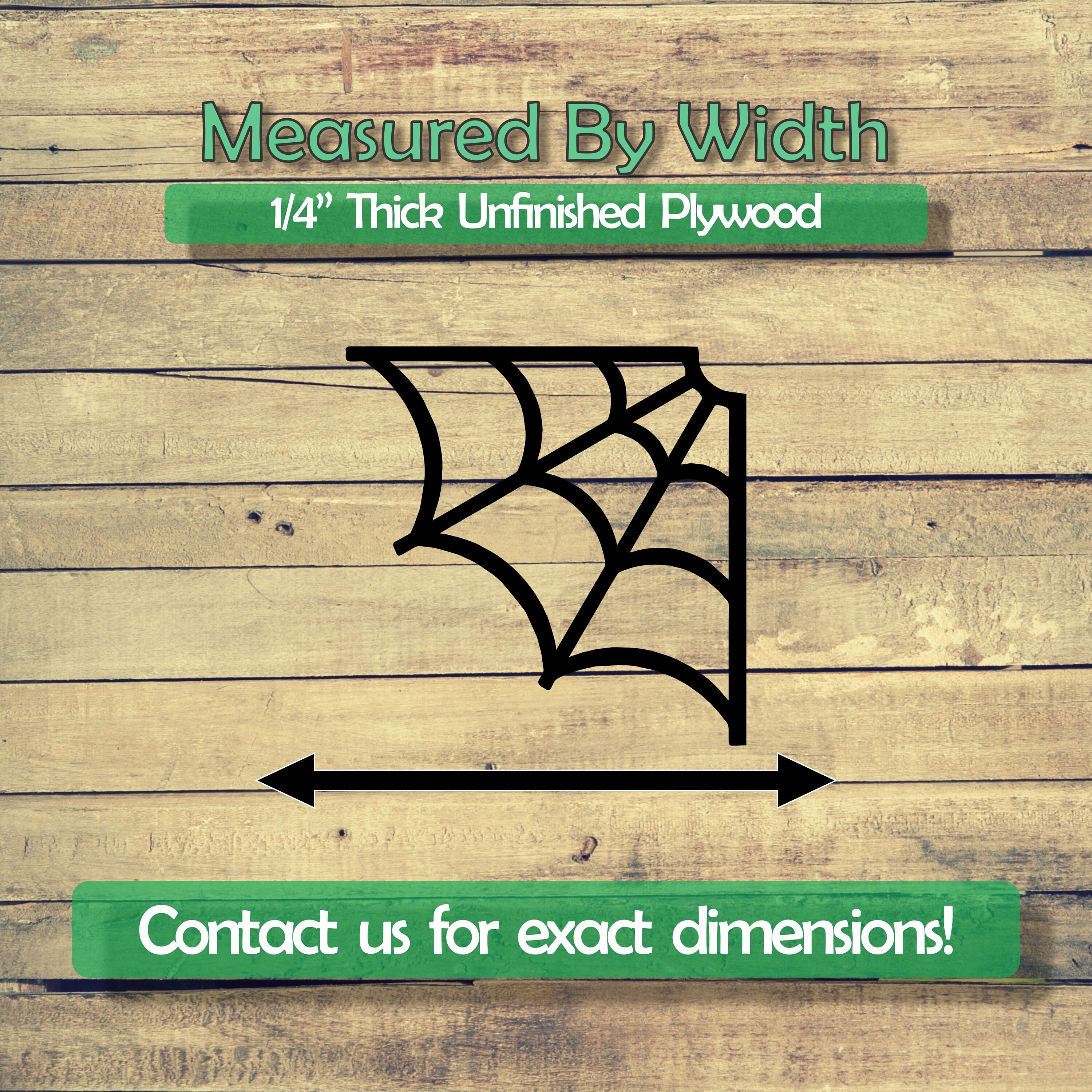 Spider Web Unfinished Wood Cutout Shape Laser Cut DIY Craft | Etsy