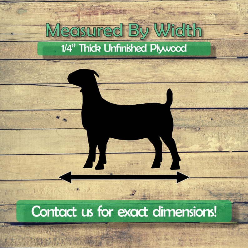 Show Goat Unfinished Wood Cutout Shape Laser Cut DIY Craft - Etsy