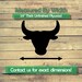 Bull Head Unfinished Wood Cutout Shape Laser Cut DIY Craft - Etsy
