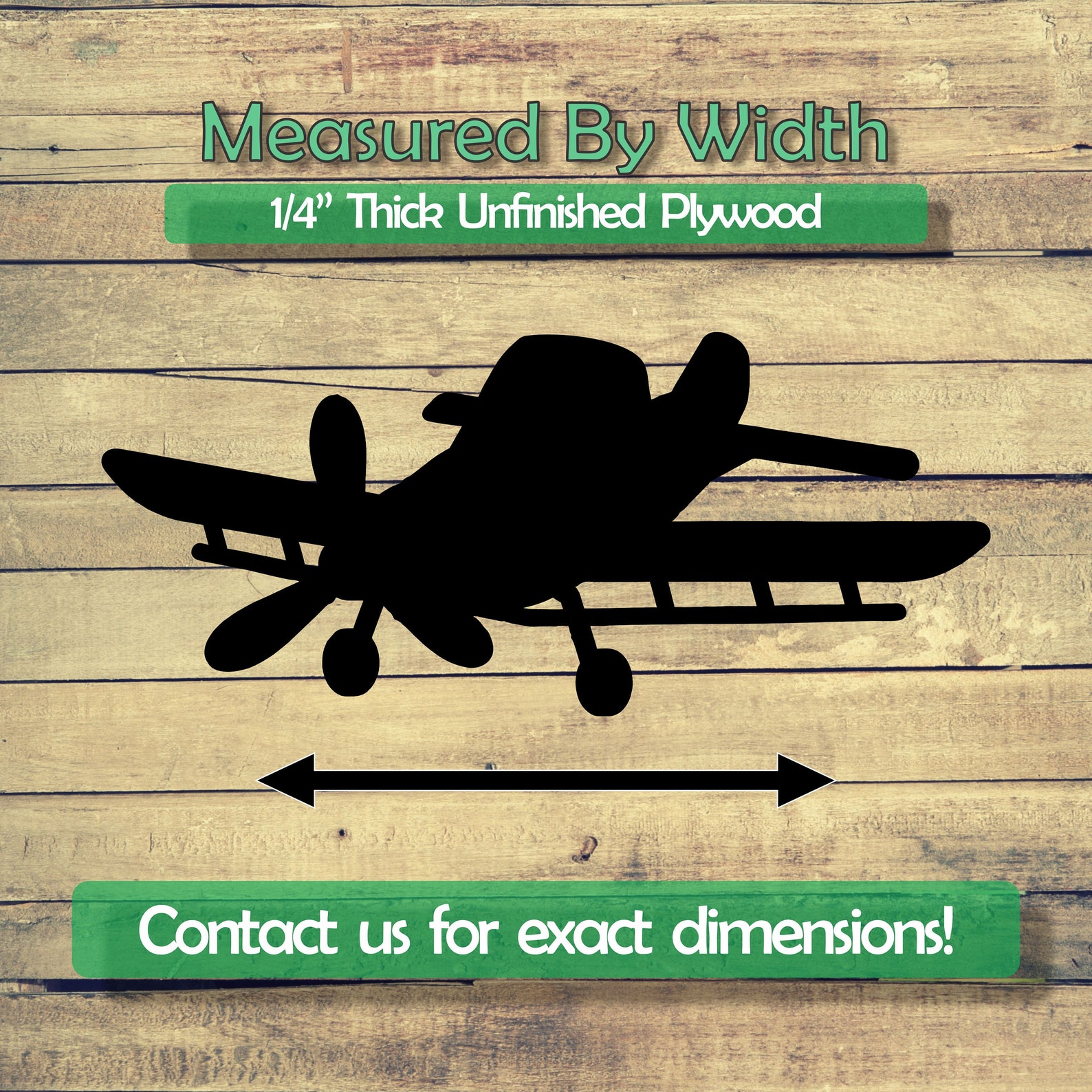Crop Duster Plane Unfinished Wood Cutout Shape- Laser Cut DIY Craft ...