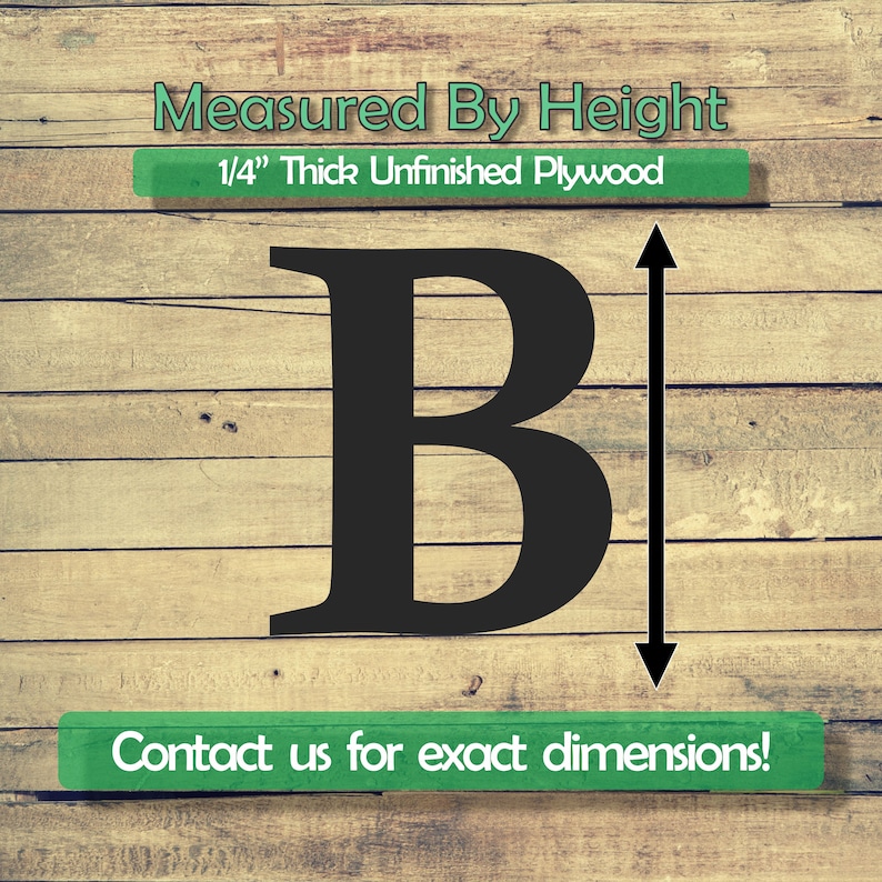 Letter B Unfinished Wood Cutout Shape Laser Cut DIY Craft | Etsy