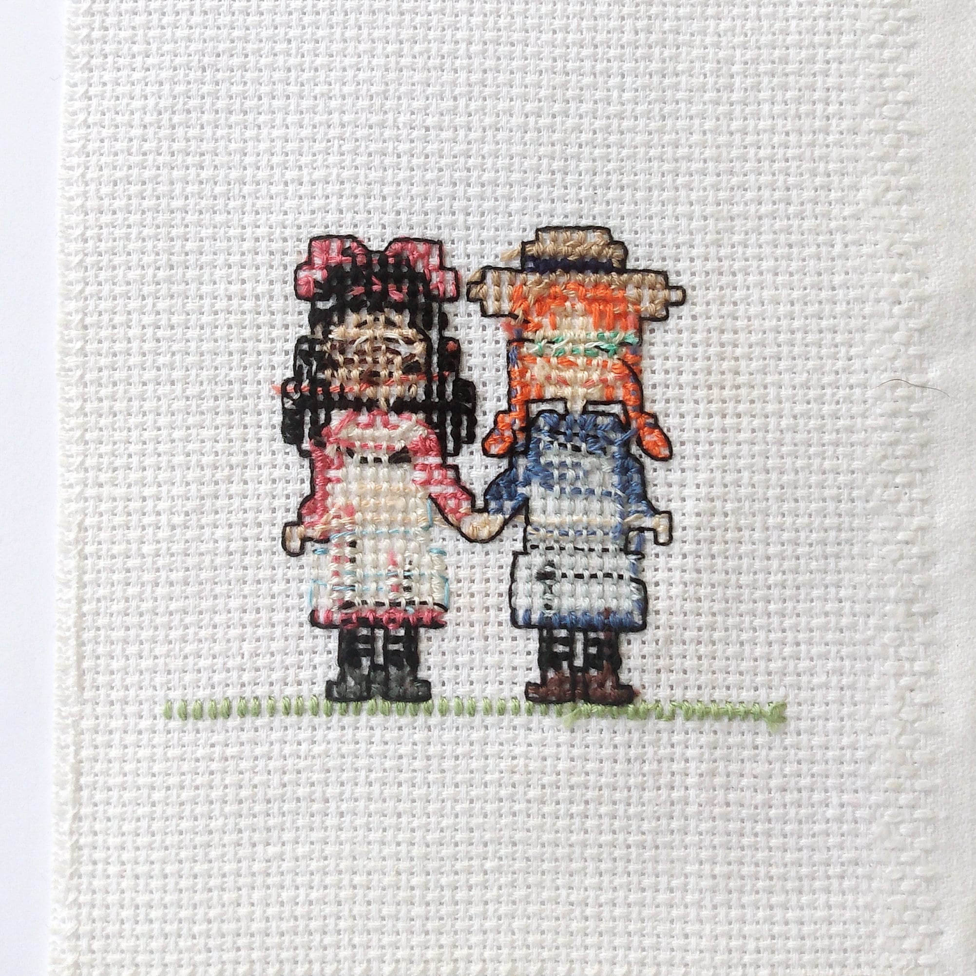 Anne of Green Gables Cross Stitch PDF Pattern, Anne and Diana - Etsy