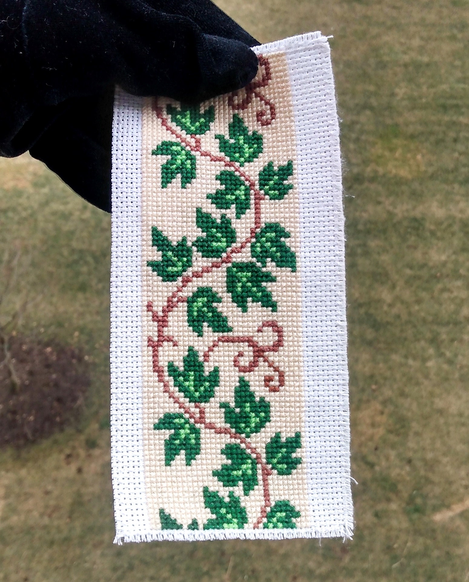 Ivy Border Bookmark Cross Stitch PDF Pattern Green Vine - Etsy Canada