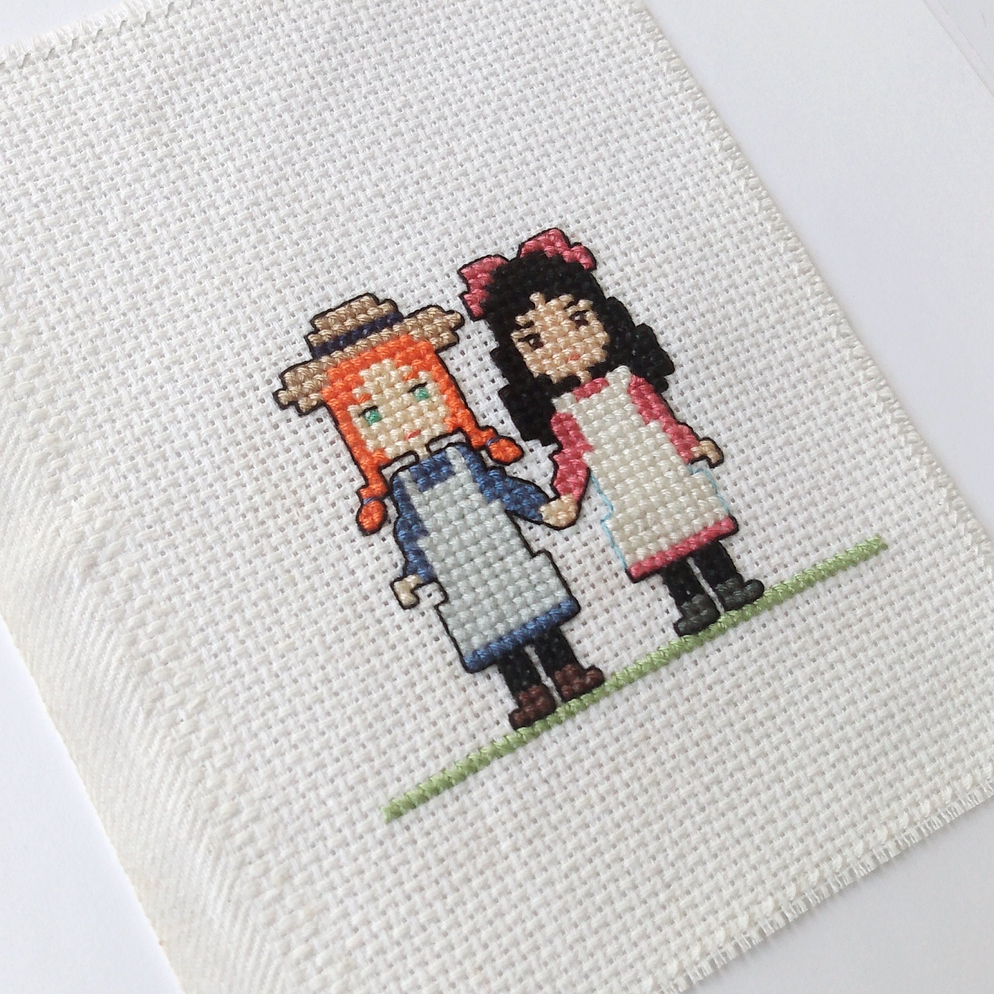Anne of Green Gables Cross Stitch PDF Pattern, Anne and Diana - Etsy