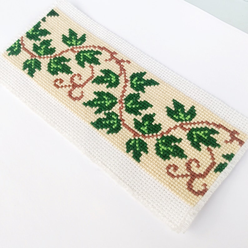 Ivy Border Bookmark Cross Stitch PDF Pattern Green Vine - Etsy Canada
