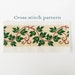 Ivy Cross Stitch Bookmark PDF, Green Leaves Vine Border Digital Pattern - Etsy