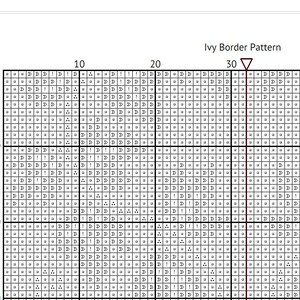 Ivy Cross Stitch Bookmark PDF, Green Leaves Vine Border Digital Pattern - Etsy