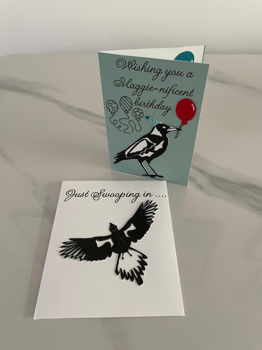 Magpie Birthday Card - Etsy Australia