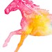 Horse Wall Art Watercolor Rainbow Colors PRINTABLE DIGITAL DOWNLOAD ...