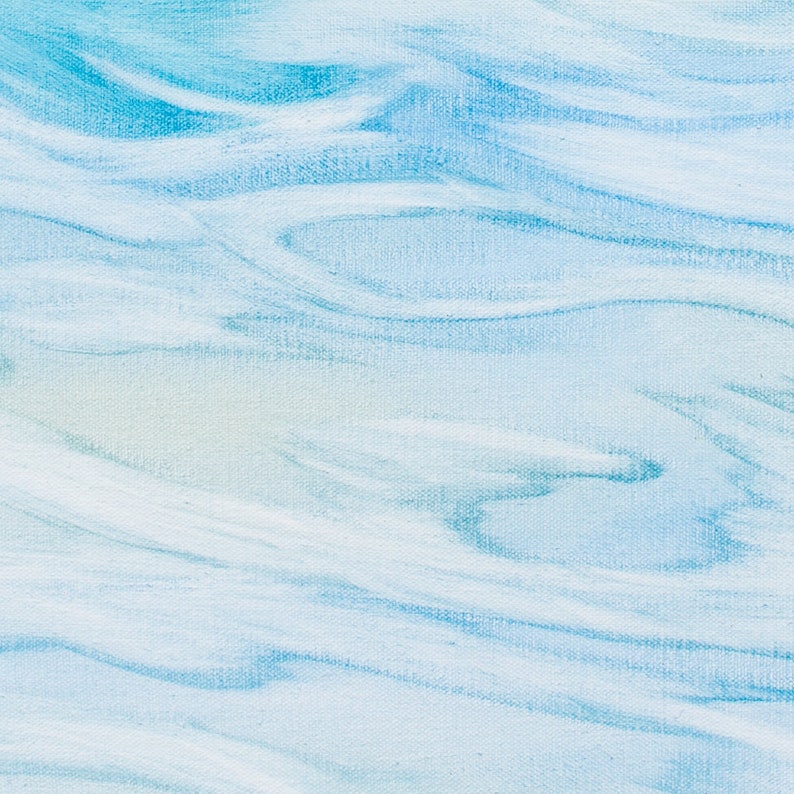 Light Blue Abstract PRINTABLE DIGITAL DOWNLOAD Painting Water | Etsy