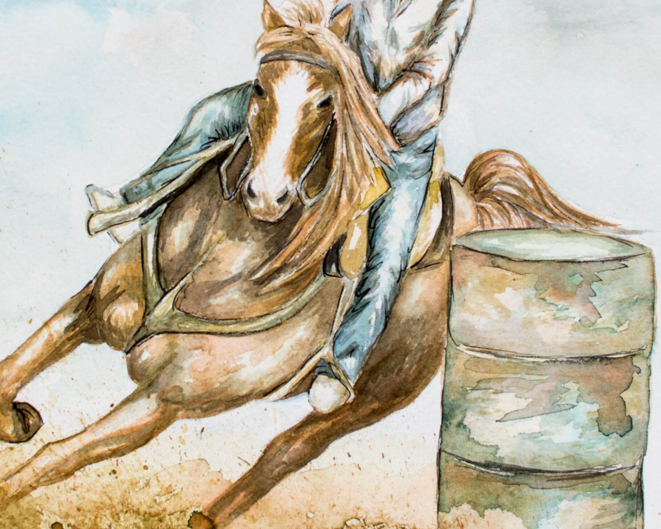 Barrel Racing Sketch
