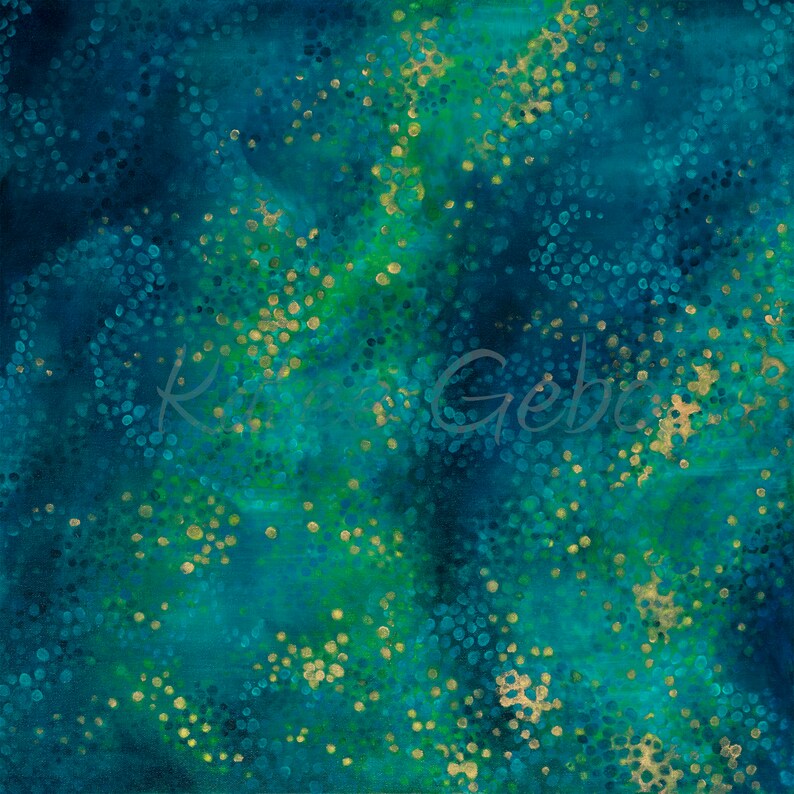 Set of Two Teal Abstract INSTANT PRINTABLE DOWNLOAD Digital | Etsy