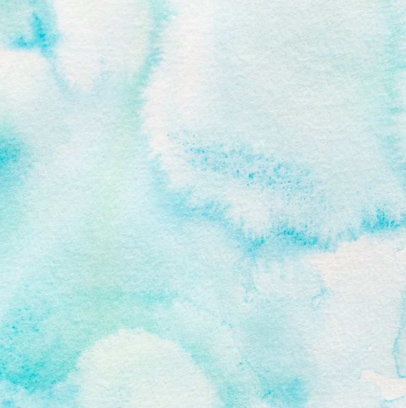 Light Teal Blue PRINTABLE DIGITAL DOWNLOAD Watercolor - Etsy