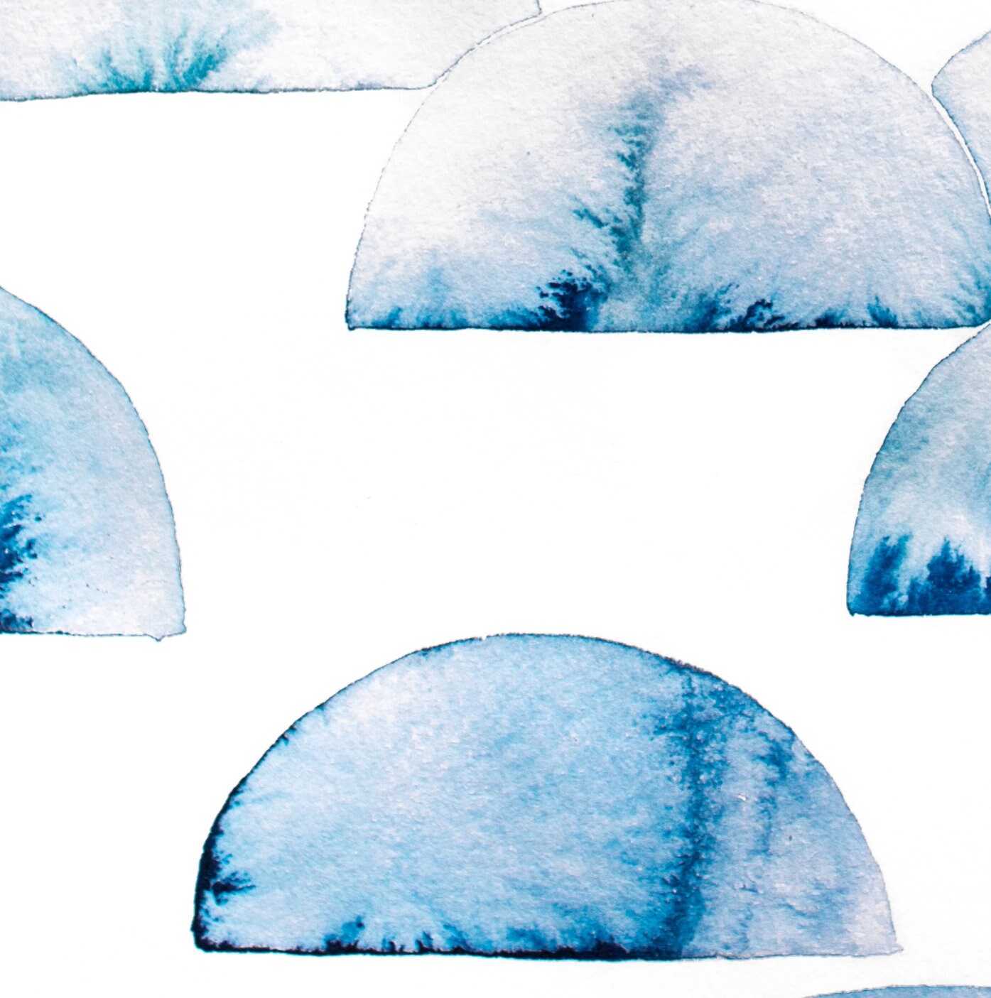 Set of 2 Blue Abstract Prints PRINTABLE DIGITAL DOWNLOAD | Etsy