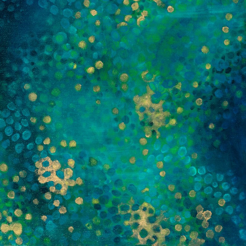 Set of Two Teal Abstract INSTANT PRINTABLE DOWNLOAD Digital | Etsy