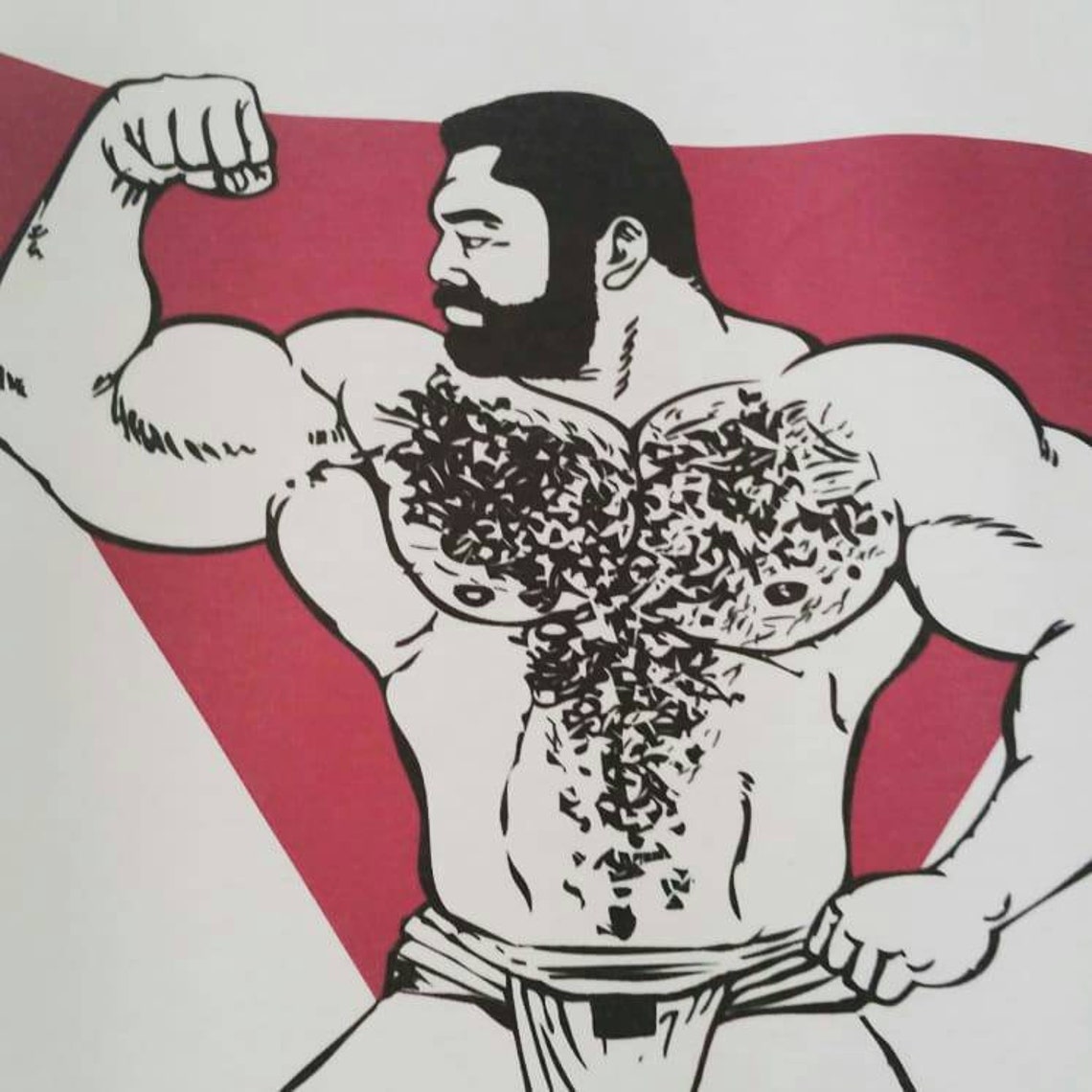 Muscle Bear Gay Pride Tom Of Finland Muscle Muscle Man Etsy