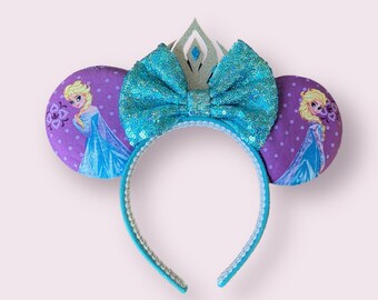 Frozens Queen Elsa Inspired Mickey Ears - Etsy