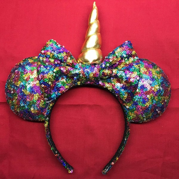 Unicorn Mickey Ears - Etsy