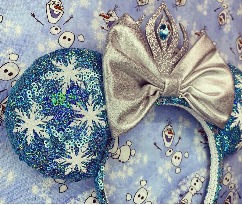 Frozens Queen Elsa Inspired Mickey Ears | Etsy